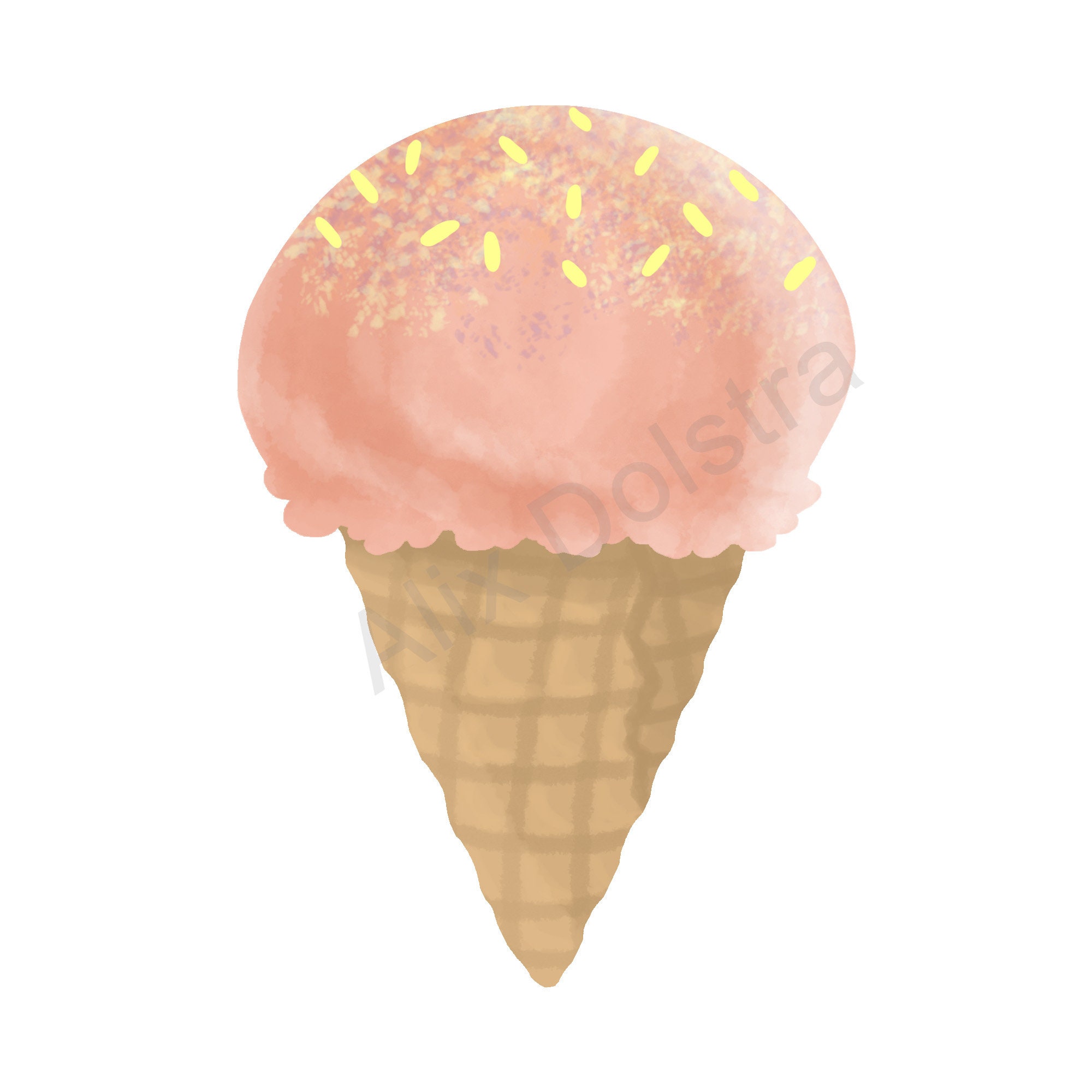 PNG Waffle Cone Clip Art Set With Pattern Bonus Pattern - Etsy New Zealand