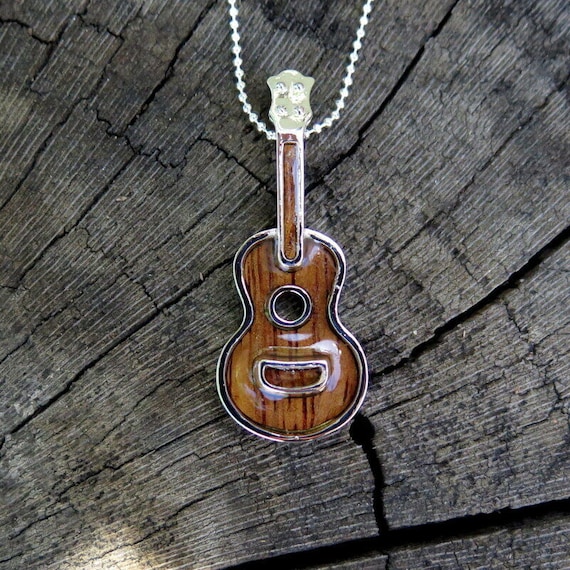 Genuine Hawaiian Koa Wood Ukulele Hawaii Mini Guitar Rhodium | Etsy