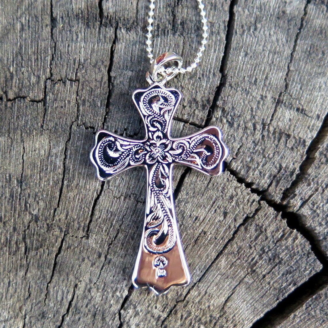 Genuine Hawaiian Koa Wood Cross Hawaii Scroll Reversible - Etsy