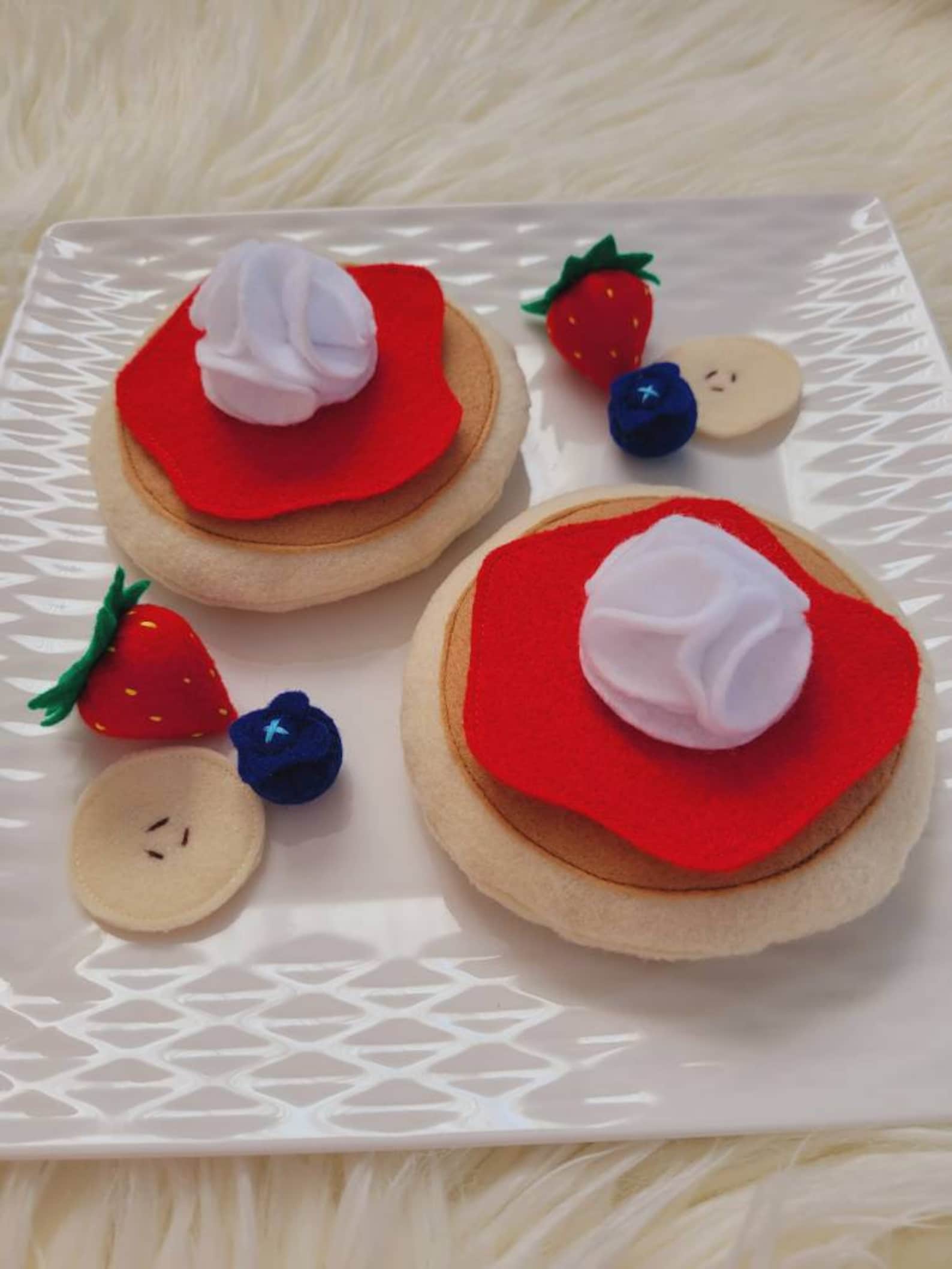 Felt Pancakes, Felt Breakfast Set, Felt Pancake Stack, Felt Food ...