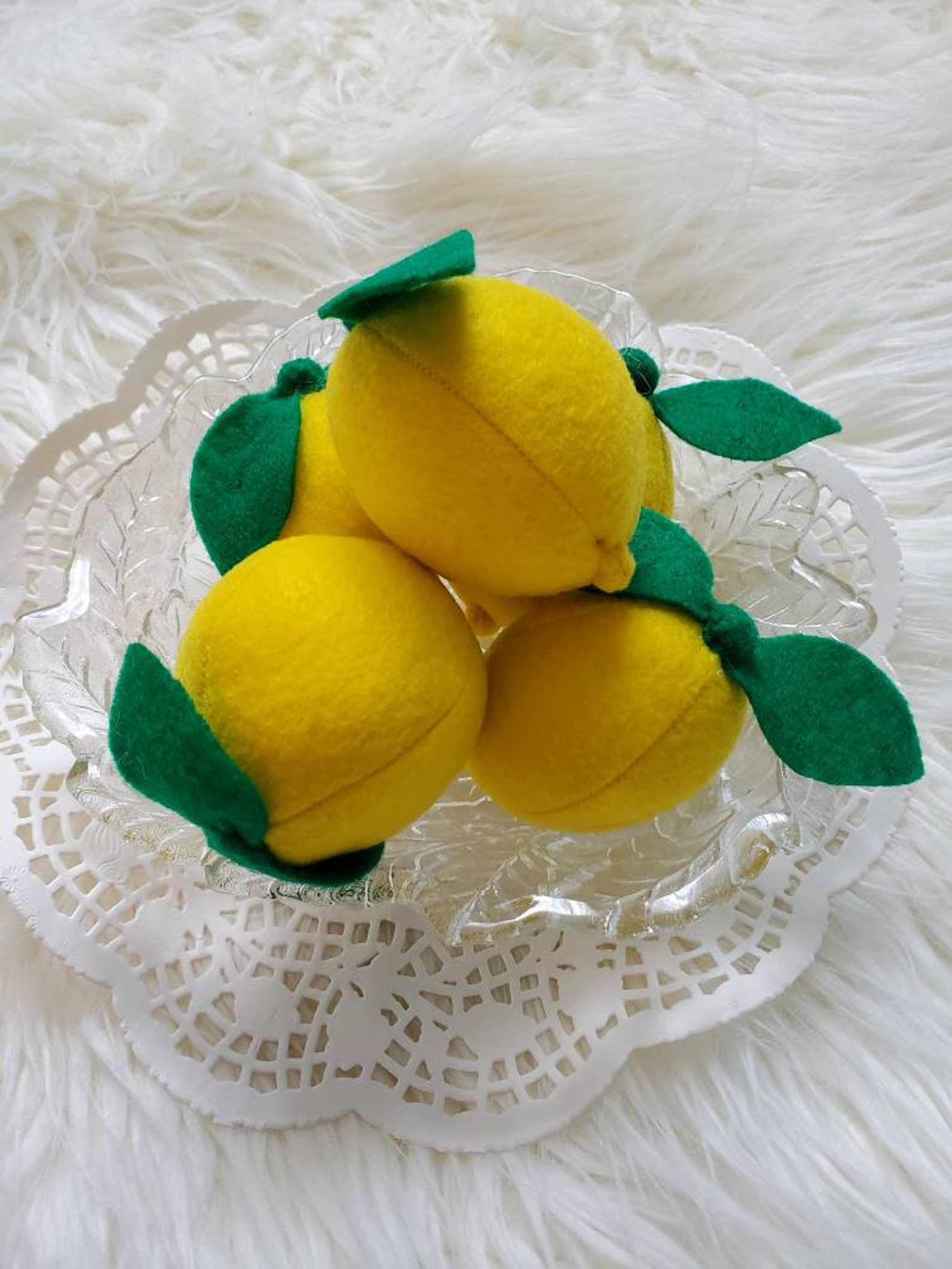 Felt Lemon. Felt Fruits Felt Food - Etsy
