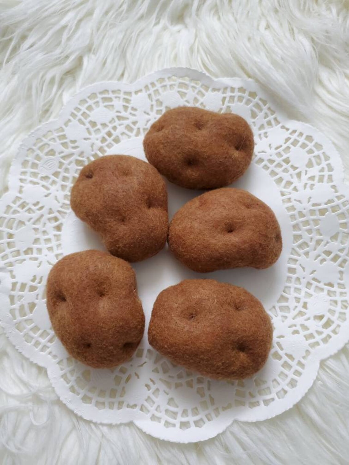 Felt Potatoes Felt Vegetables Felt Food Pretend Food - Etsy