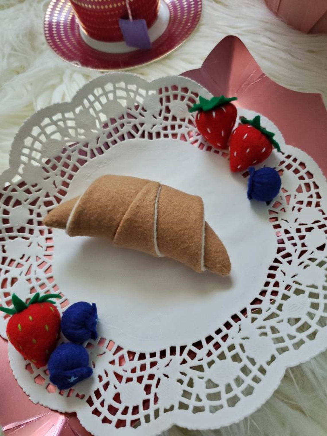 Felt Croissant Felt Desert Felt Food Felt Breakfast - Etsy