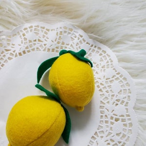 Felt Lemon. Felt Fruits , Felt Food - Etsy