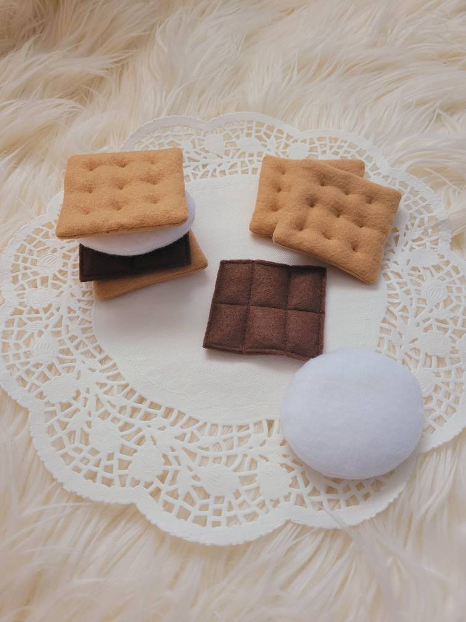 Felt S'mores Set of 2 Felt Food Felt Camping Food - Etsy