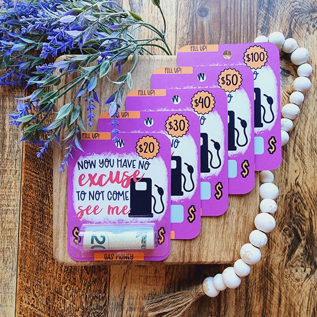 Gas Money Card , Customized Gift Money Card - Etsy