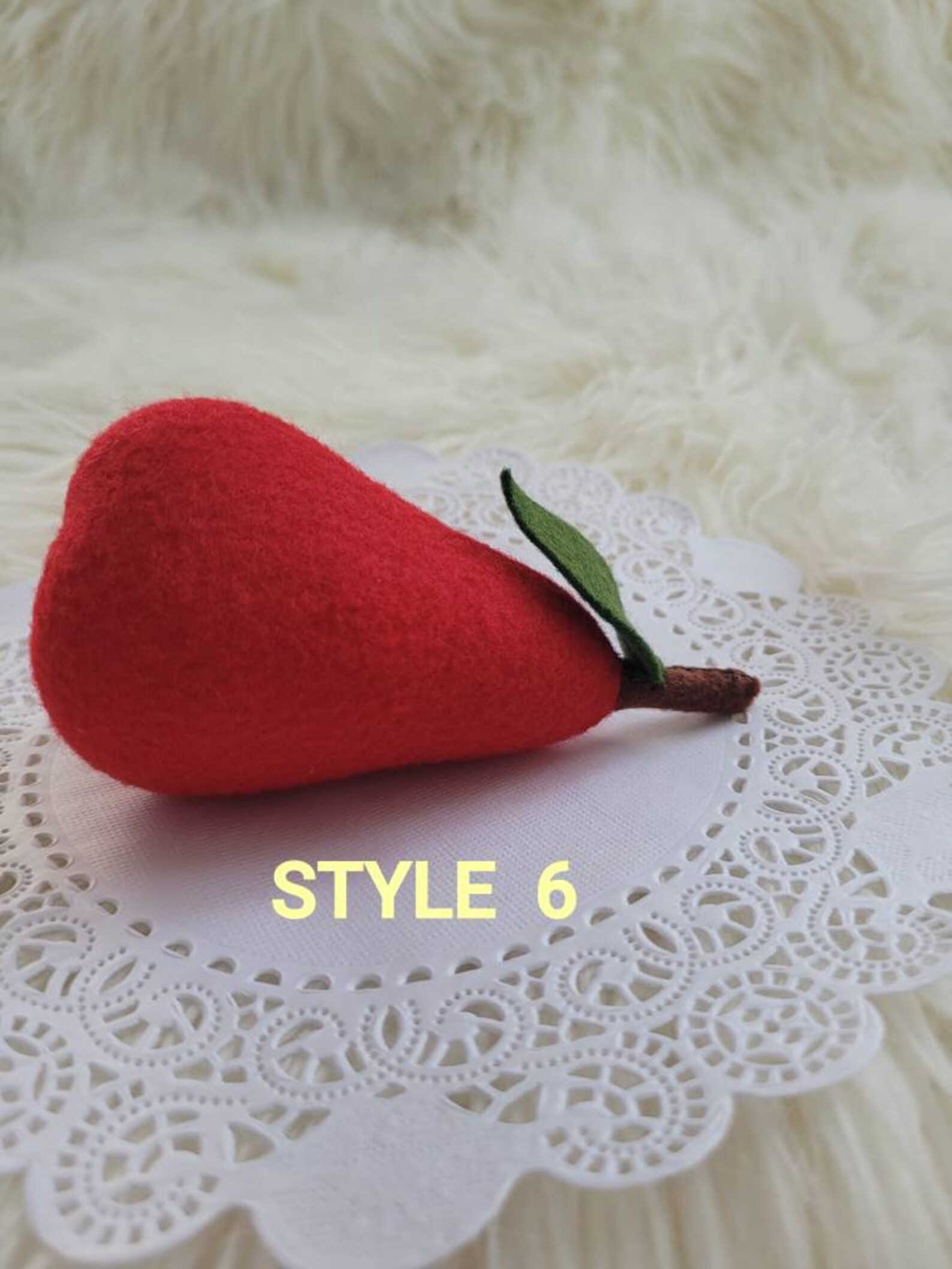 Felt Pear Felt Fruits Felt Food Pretend Play Fruits Fake - Etsy