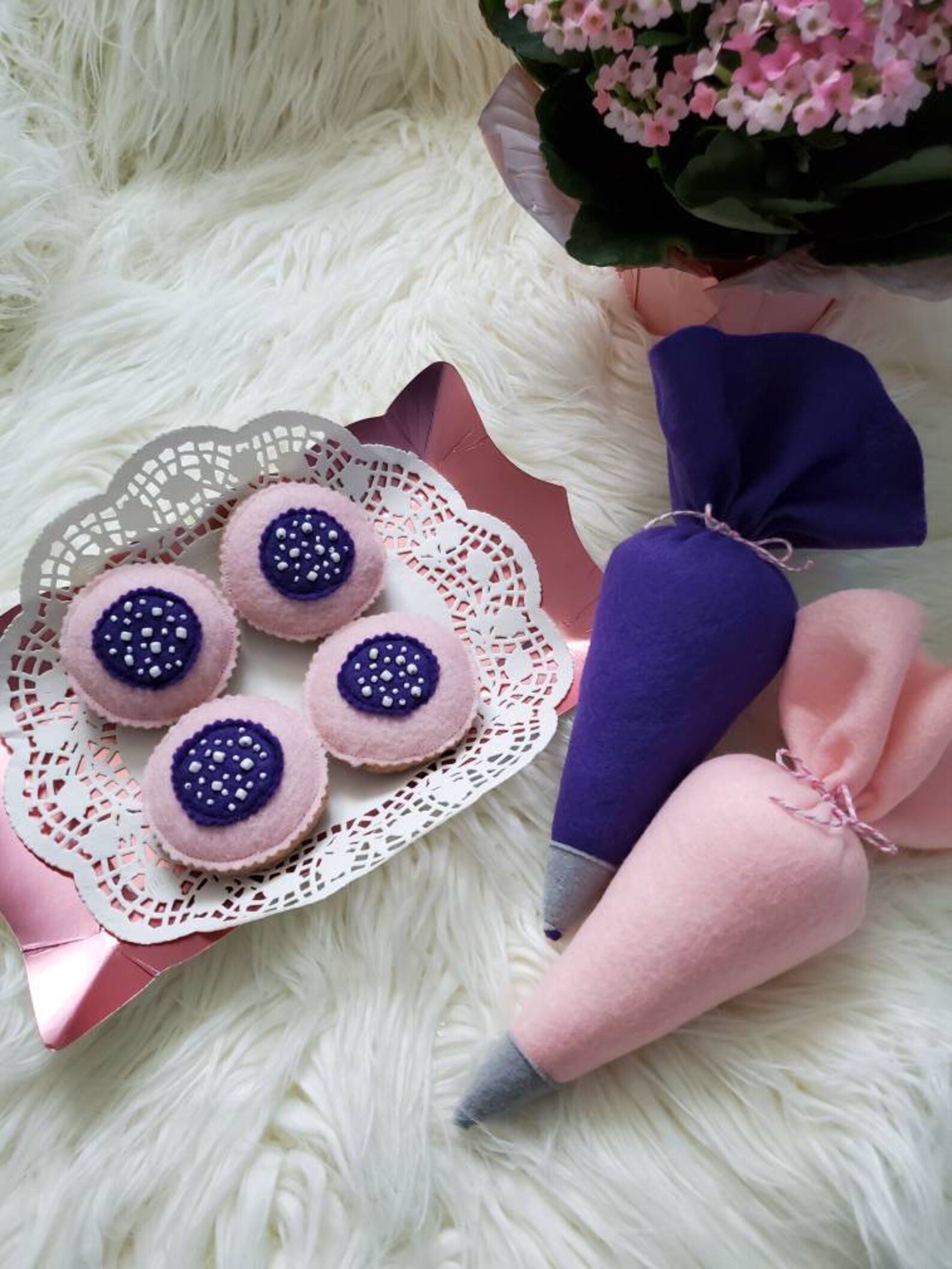 Felt Piping Bags Felt Baking Set Felt Food Pretend Bakery | Etsy