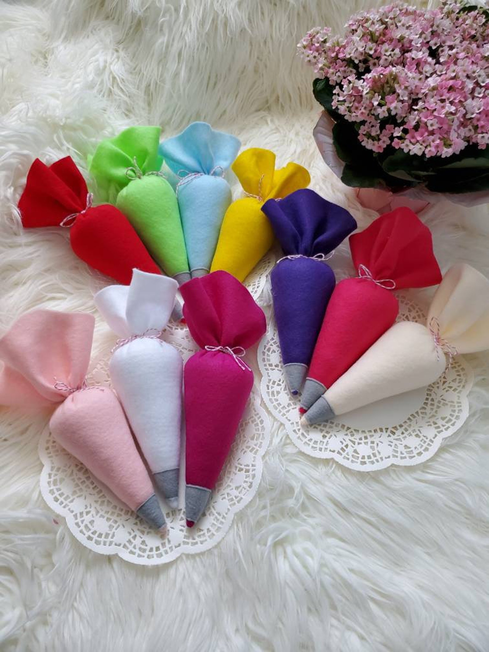 Felt Piping Bags , Felt Baking Set, Felt Food, Pretend Bakery, Felt ...