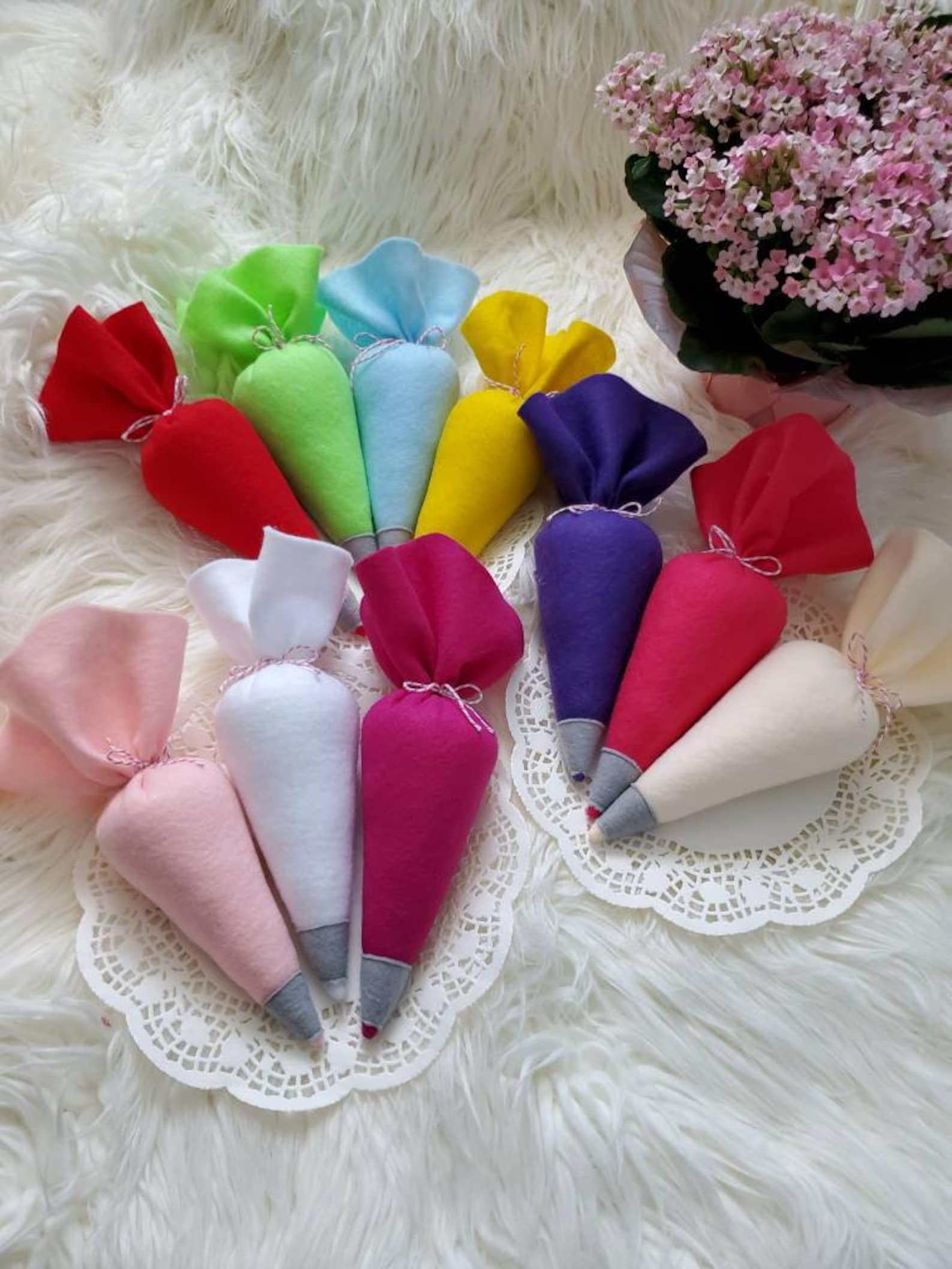 Felt Piping Bags , Felt Baking Set, Felt Food, Pretend Bakery, Felt ...