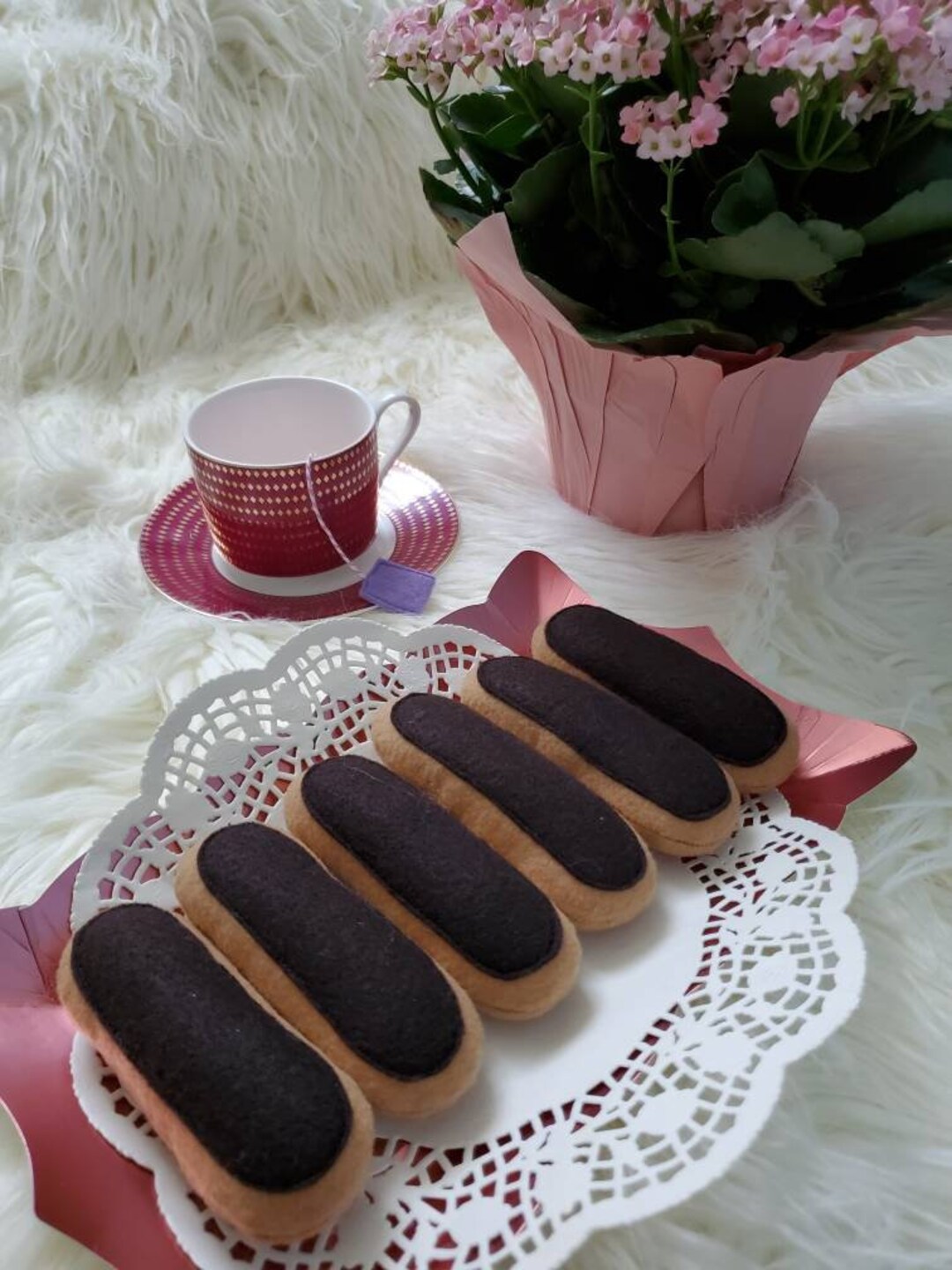 Felt Eclairs,felt Long John Donuts, Felt Donuts - Etsy