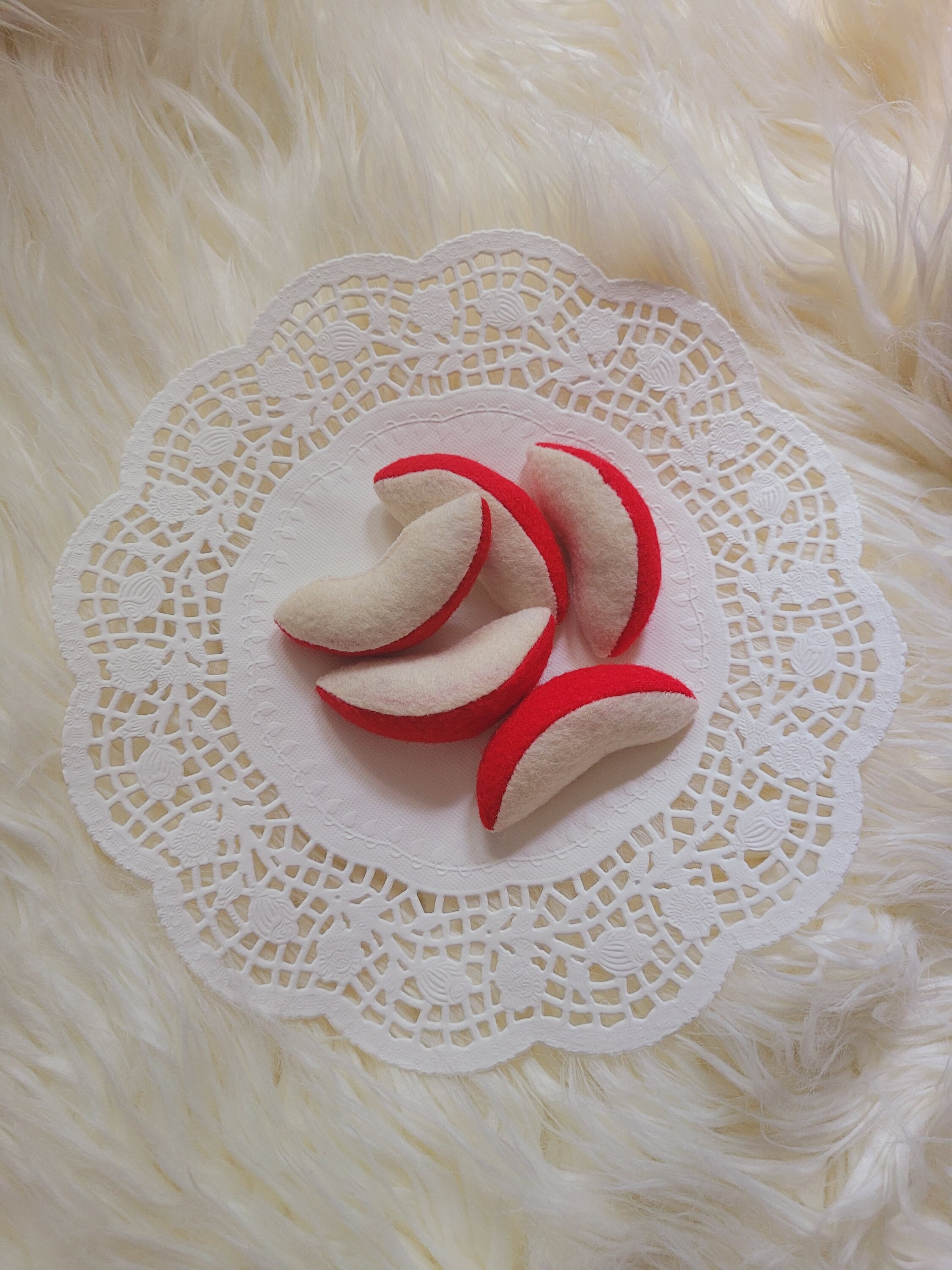 Felt Apple Slices Felt Food Felt Fruits Felt Desert - Etsy