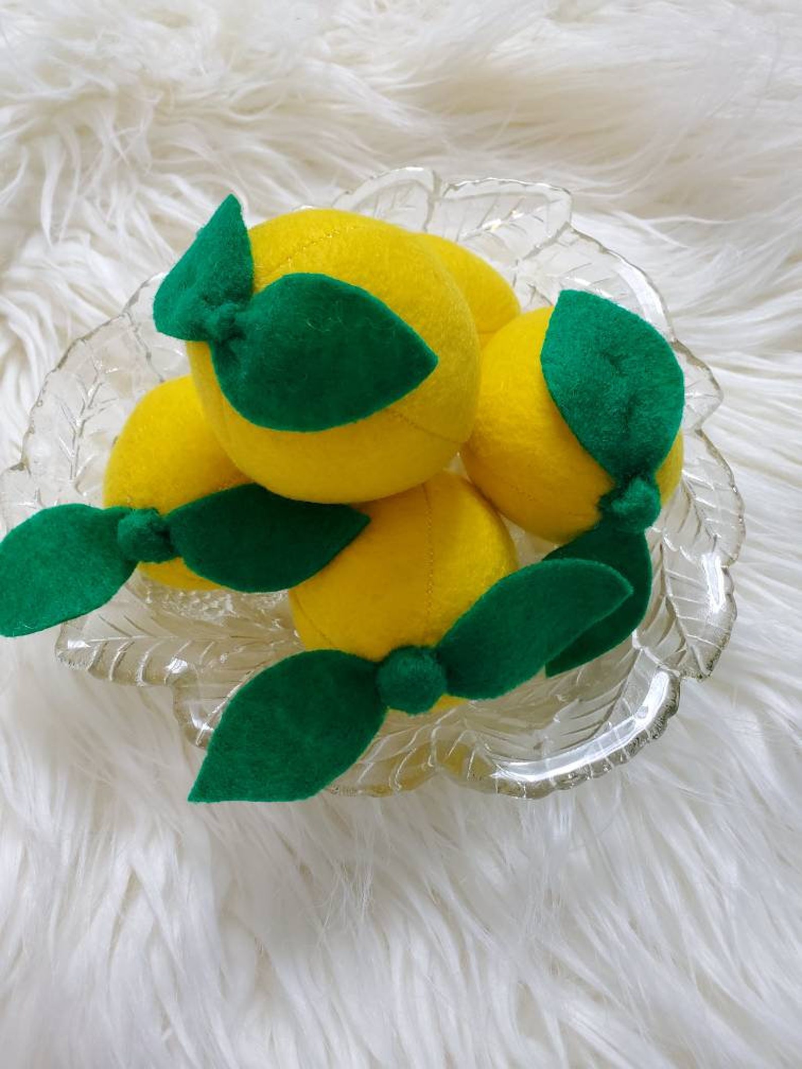 Felt Lemon. Felt Fruits Felt Food - Etsy