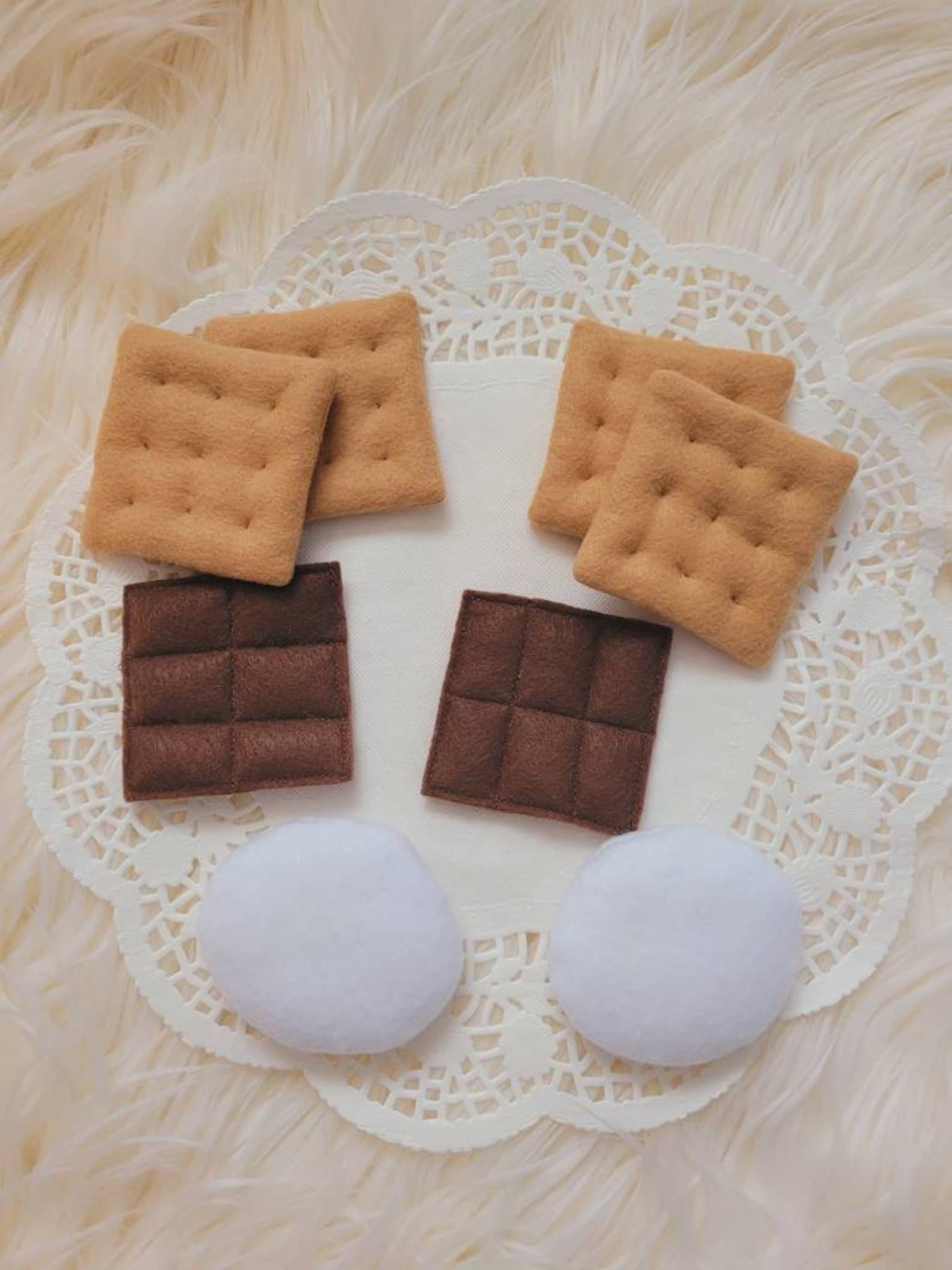 Felt S'mores Set of 2 Felt Food Felt Camping Food - Etsy