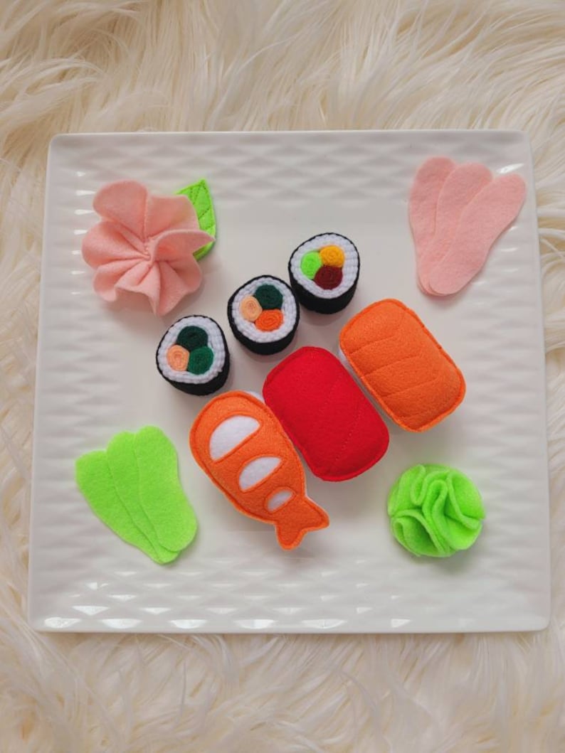 Felt Sushi Set Felt Food - Etsy