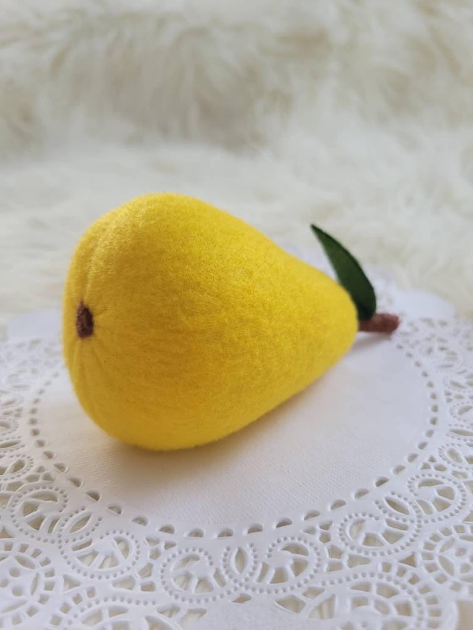 Felt Pear Felt Fruits Felt Food Pretend Play Fruits Fake - Etsy