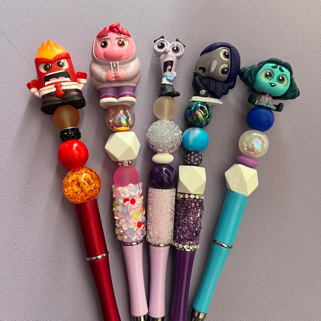 Custom Beaded Pens, Cartoon Pens, Emotions Pens, Cute Beaded Pens ...