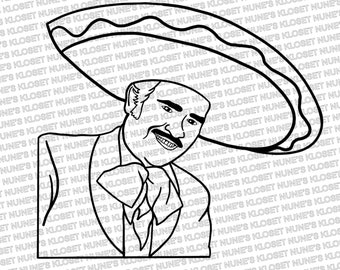 Vicente Fernandez Svg | Etsy Singapore