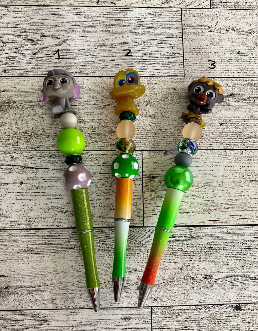 Custom Made Beaded Pens, Ballpoint Pens, Beadable Pens, Character Pens ...
