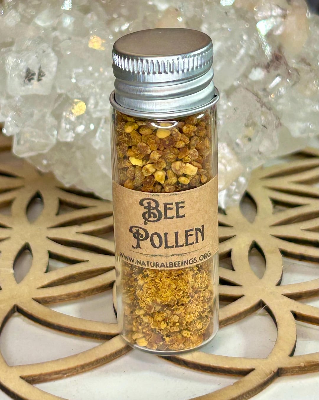 Local Bee Pollen 5 Ml or 15 Ml Mini Glass Container Full - Backyard ...