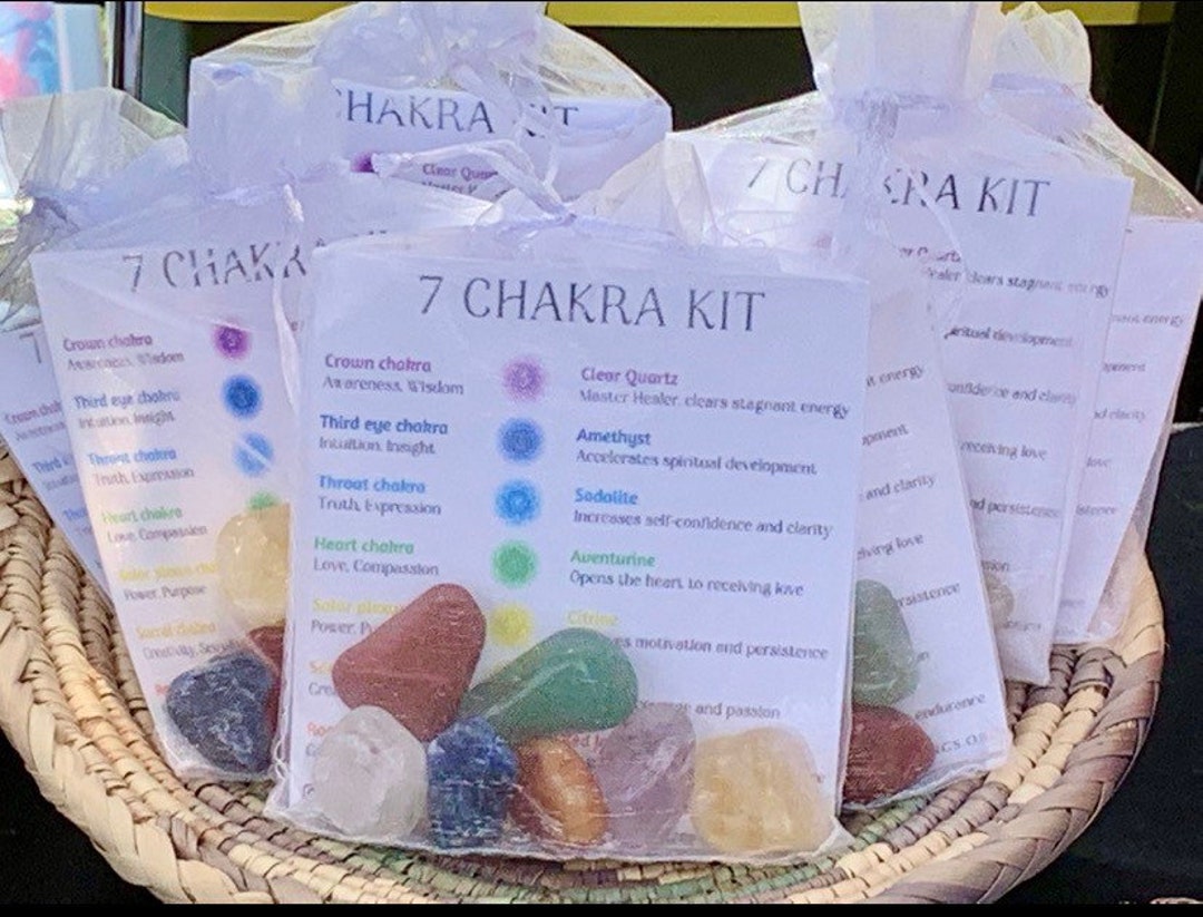7 Chakra Crystal Kit - Balance, Align, Recharge / Metaphysical Crystal ...