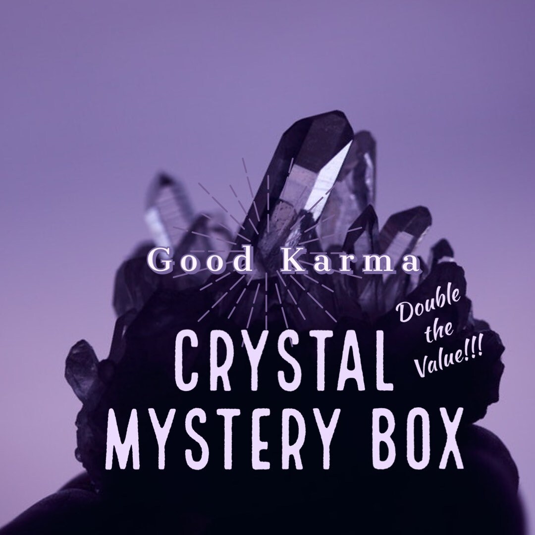 Good Karma Crystal Mystery Surprise Box / Crystals, Trolls, Herbs ...