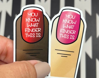 The Finger Sticker - Etsy