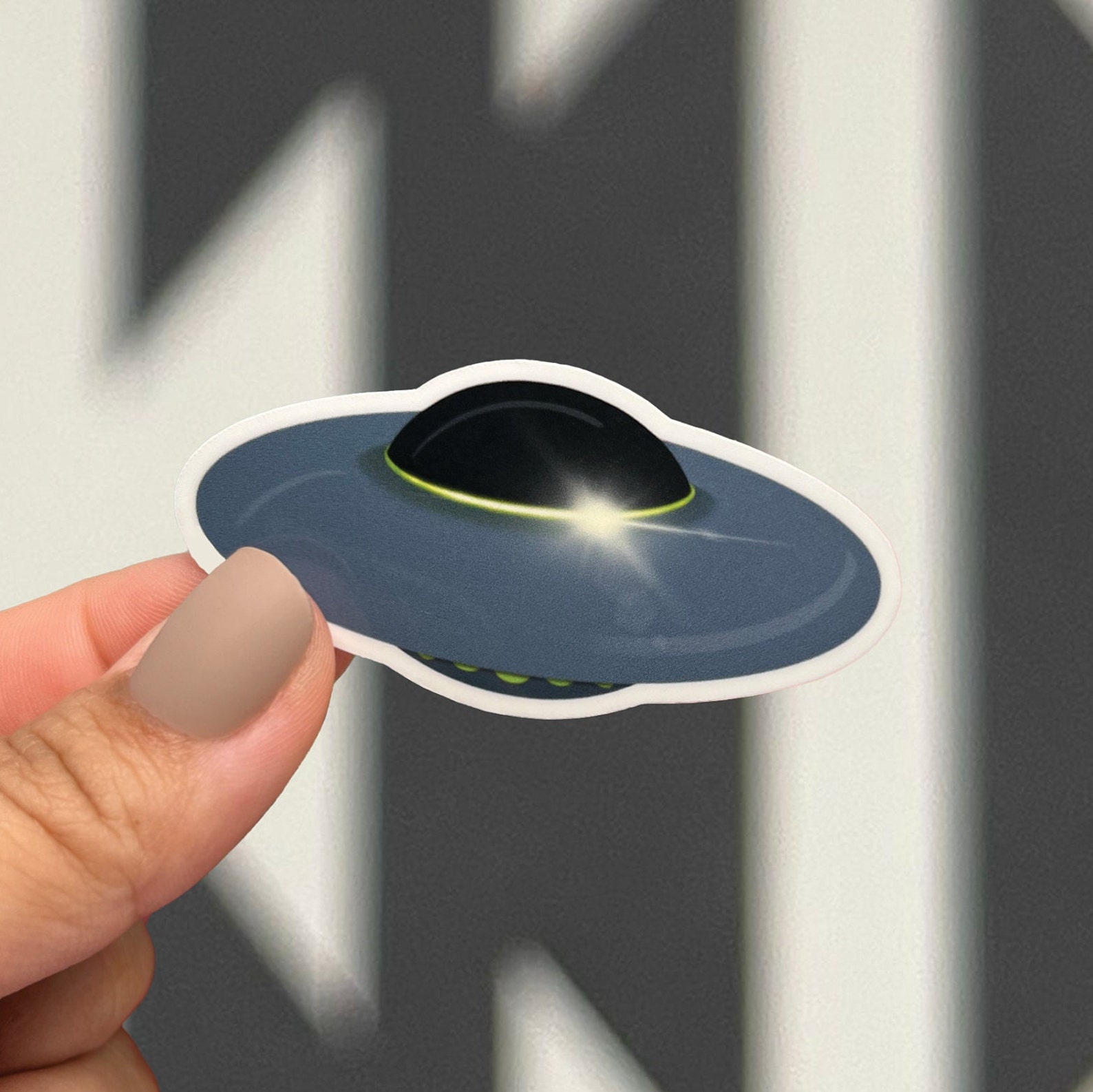 UFO Waterproof Vinyl Sticker, Alien Sticker, UAP, Spaceship Sticker ...