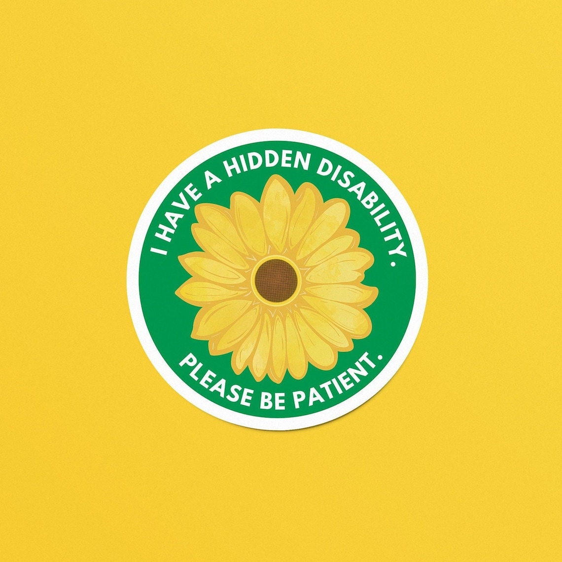 Hidden Disability Awareness Sticker Waterproof Sticker - Etsy