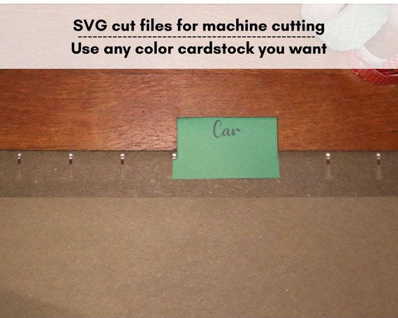 Paper & Party Supplies Paper Printable hanging file tabs PDF and PNG ...