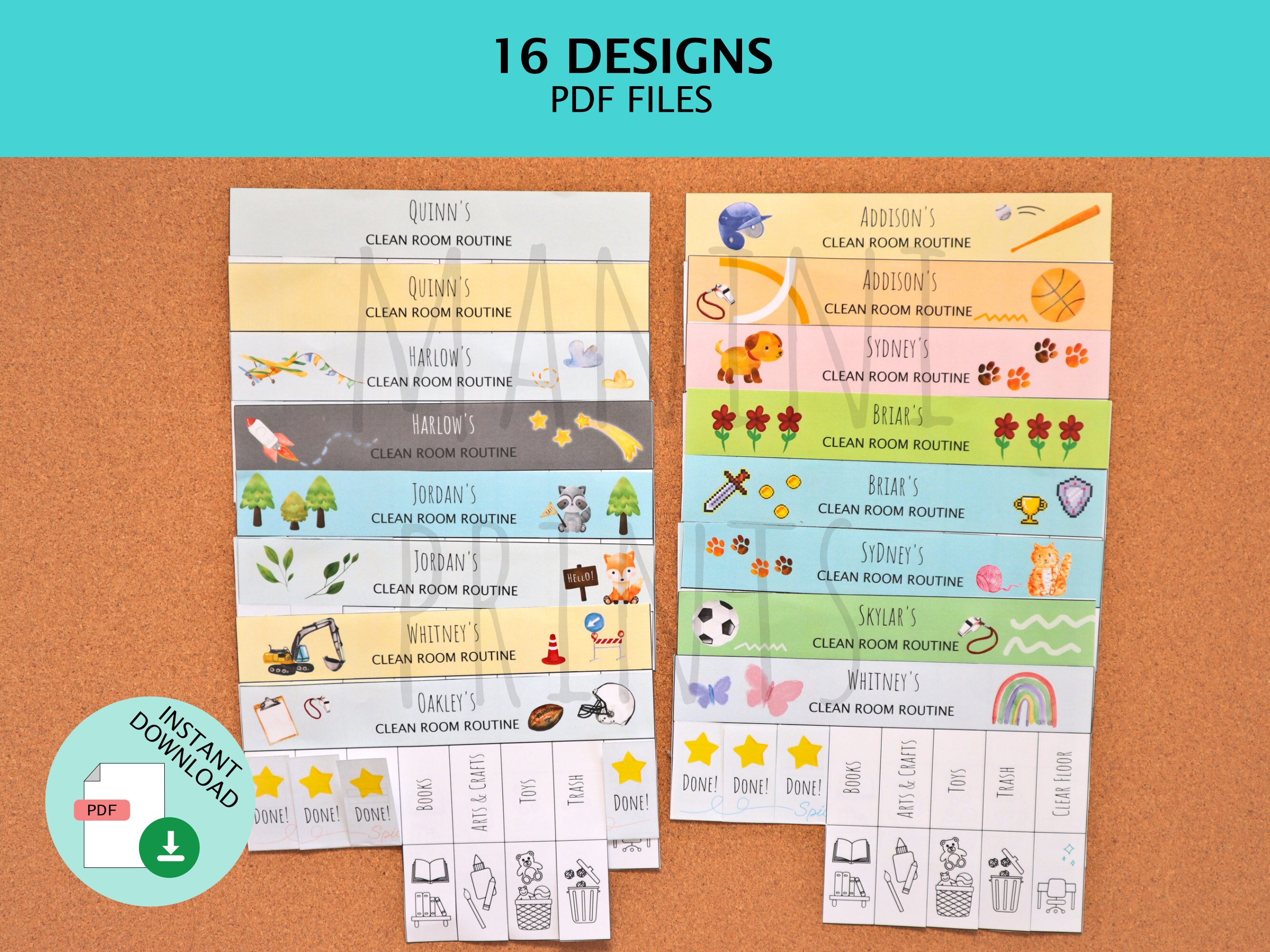 Editable Bedtime Routine PDF Printable Flip Chart Night Time Evening ...