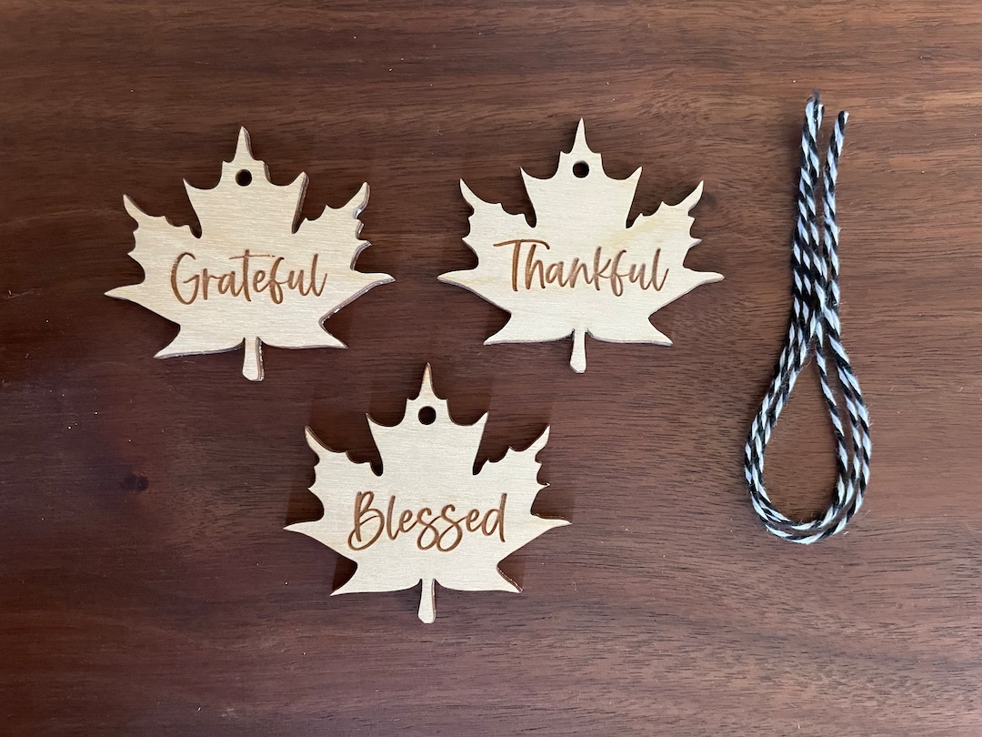 Engraved Leaf Gift Tag or Decoration - Etsy