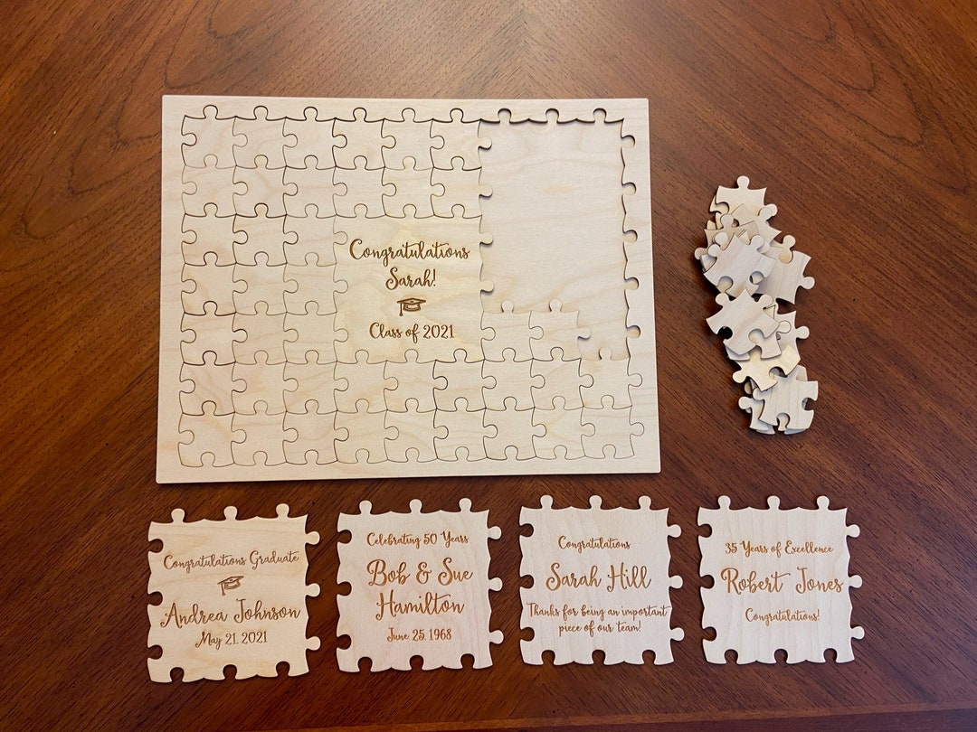 Graduation, Retirement, Wedding, Anniversary Guestbook Puzzle (54 ...