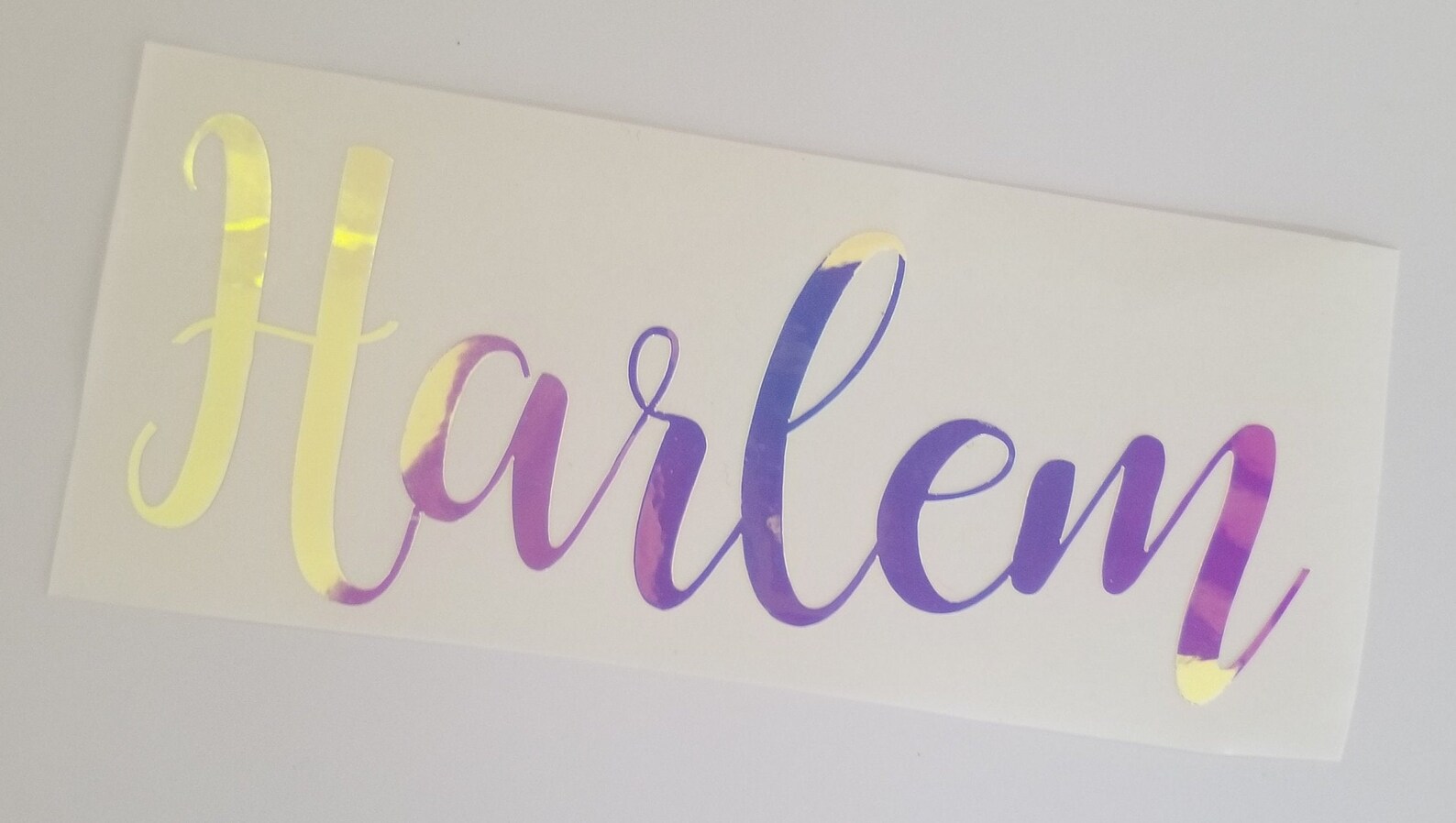 Holographic Name Decal | Holographic Decal | Name Sticker | Tumbler ...