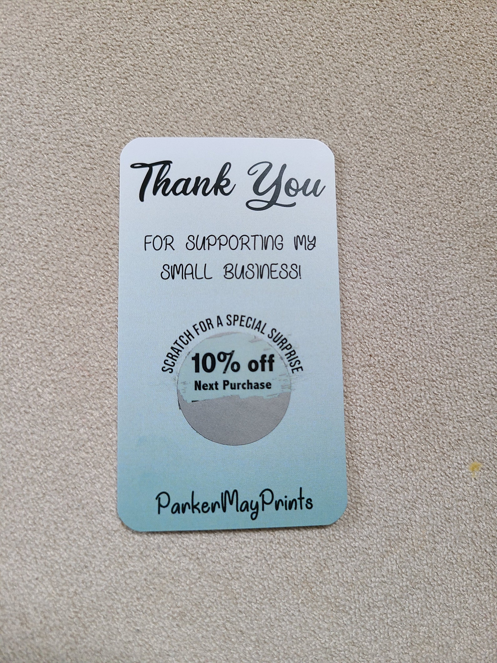 SCRATCH OFF CARDS Business Scratch Offs Thank You - Etsy