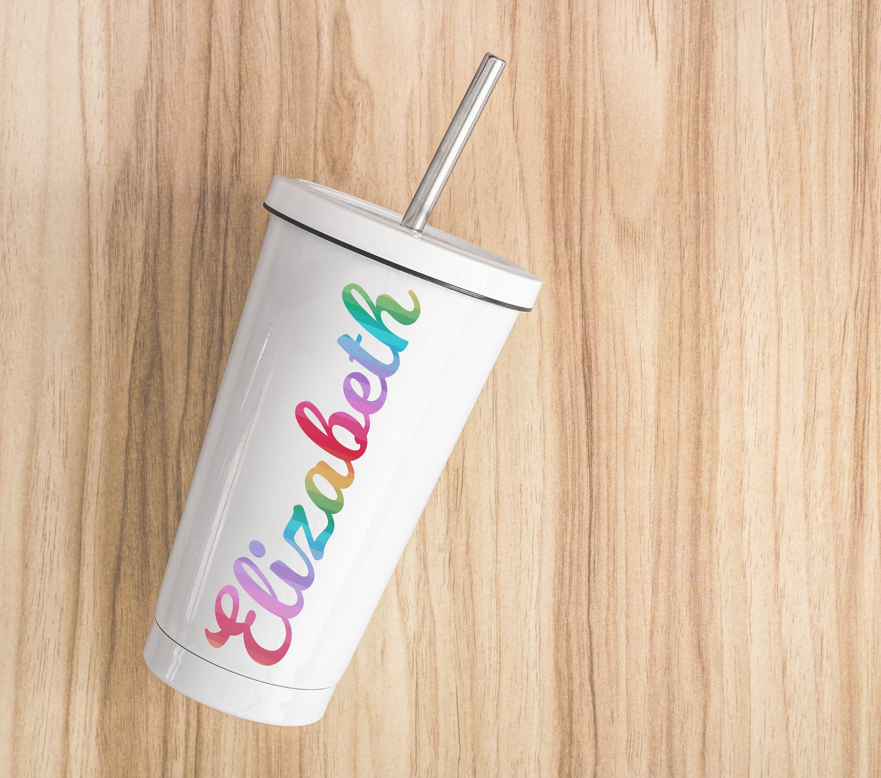 RAINBOW NAME DECAL Rainbow Name Sticker Rainbow Decal - Etsy