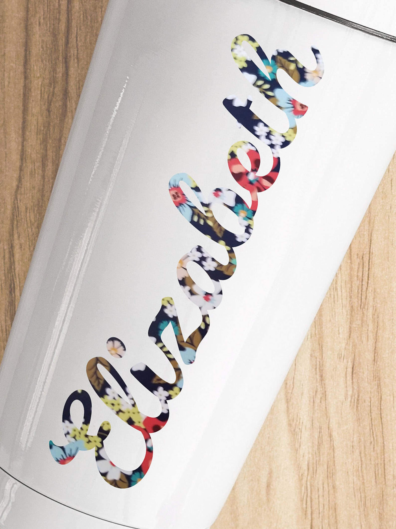 FLOWER NAME DECAL Flower Name Sticker Flower Decal | Etsy