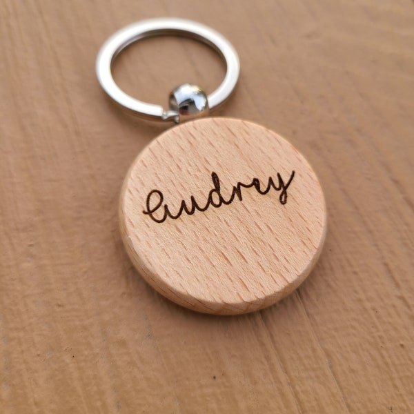 Wood Keychain - Etsy
