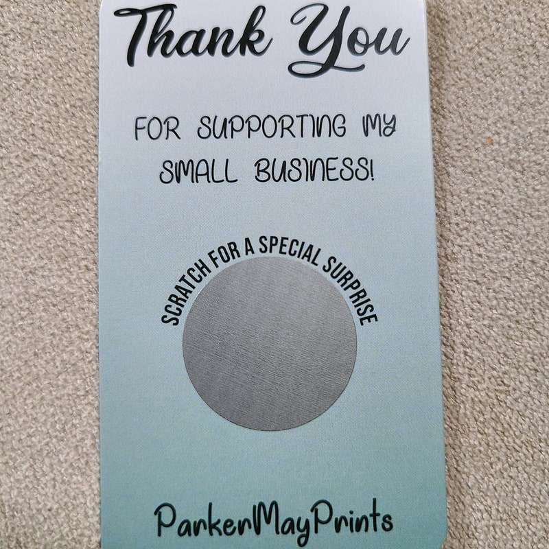 Custom Scratch off Card - Etsy