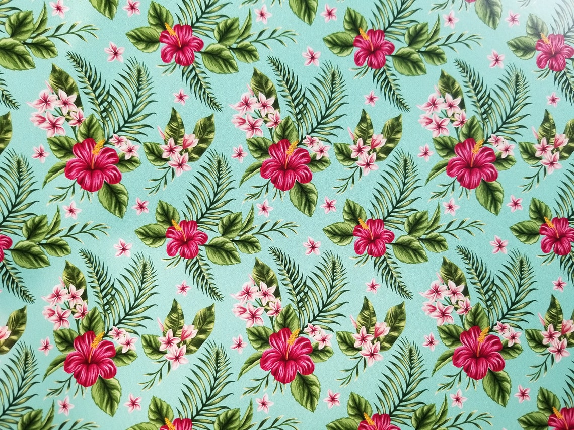 HAWAIIAN FLOWER DESIGN Hawaiian Sticker Hawaiian Decal - Etsy