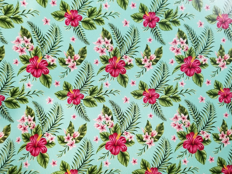 HAWAIIAN FLOWER DESIGN Hawaiian Sticker Hawaiian Decal - Etsy