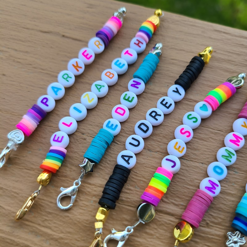 Beaded Keychain - Etsy