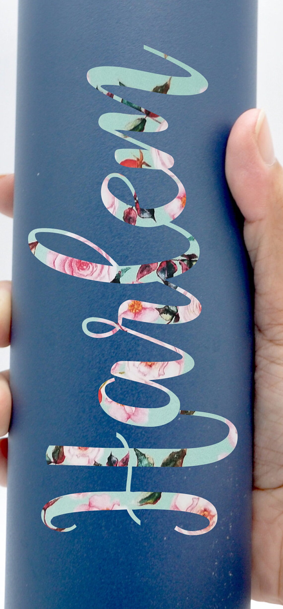 FLOWER NAME DECAL Flower Name Sticker Flower Decal | Etsy