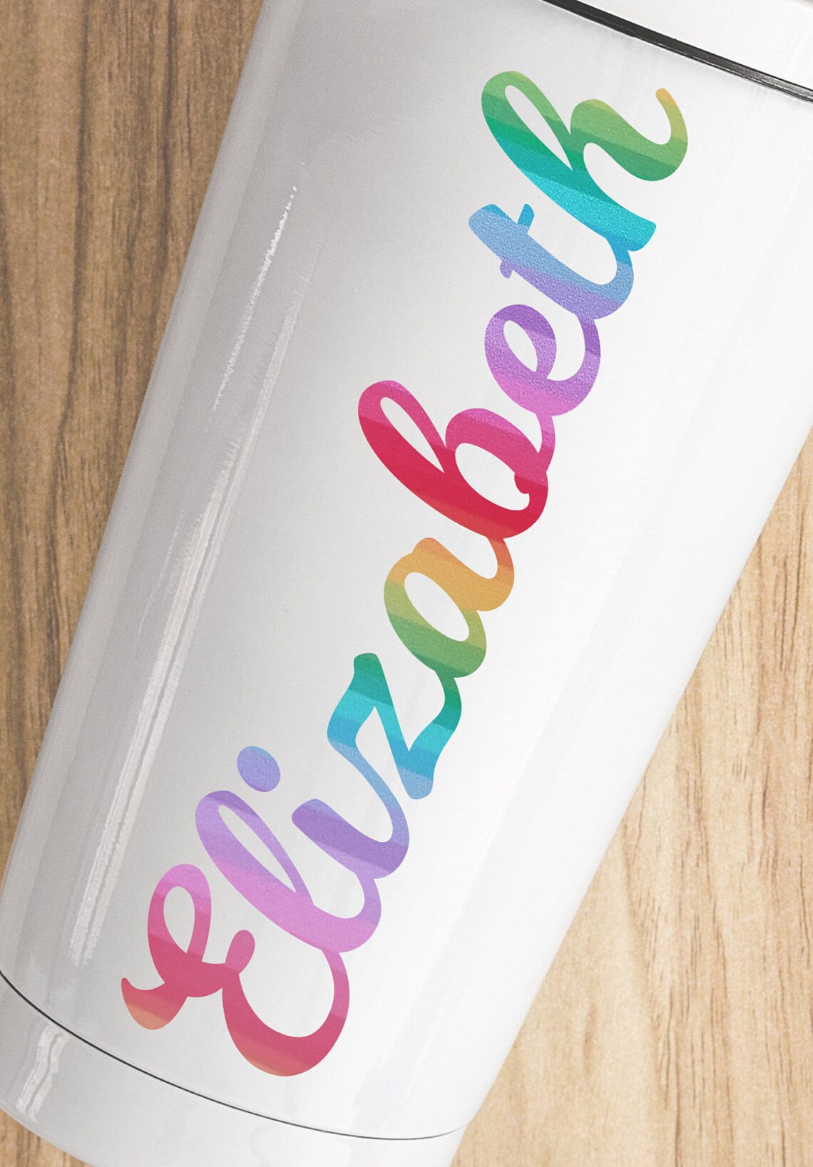 RAINBOW NAME DECAL Rainbow Name Sticker Rainbow Decal - Etsy