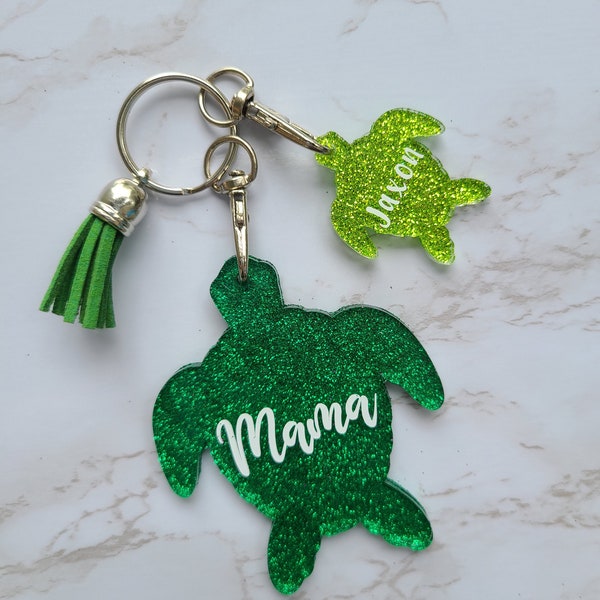 Turtle Keychain - Etsy