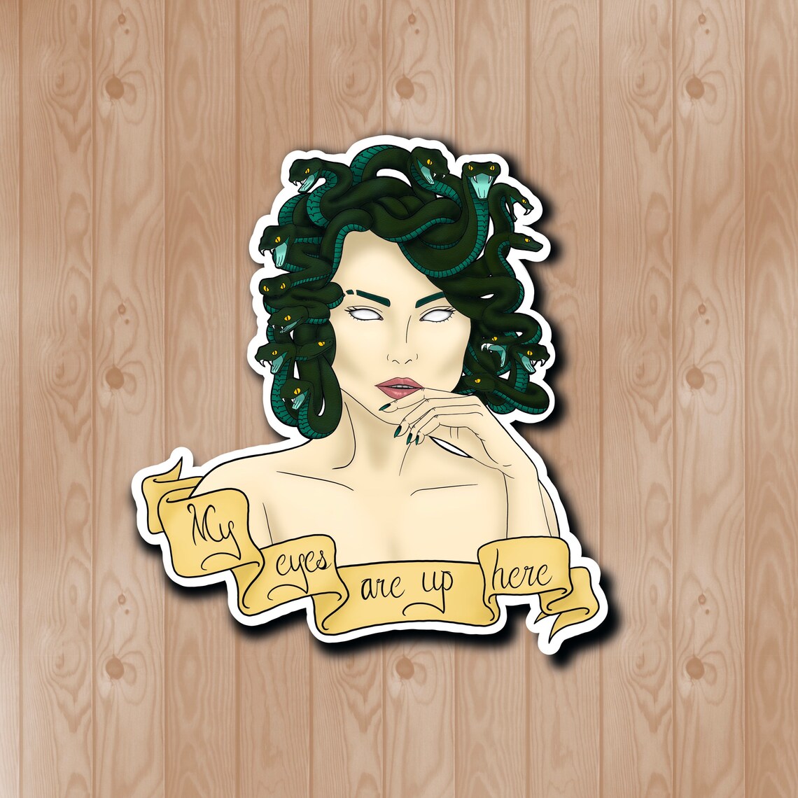 Medusa Sticker WATERPROOF - Etsy