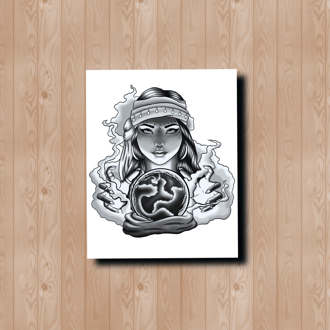 Fortune Teller Art Print - Etsy