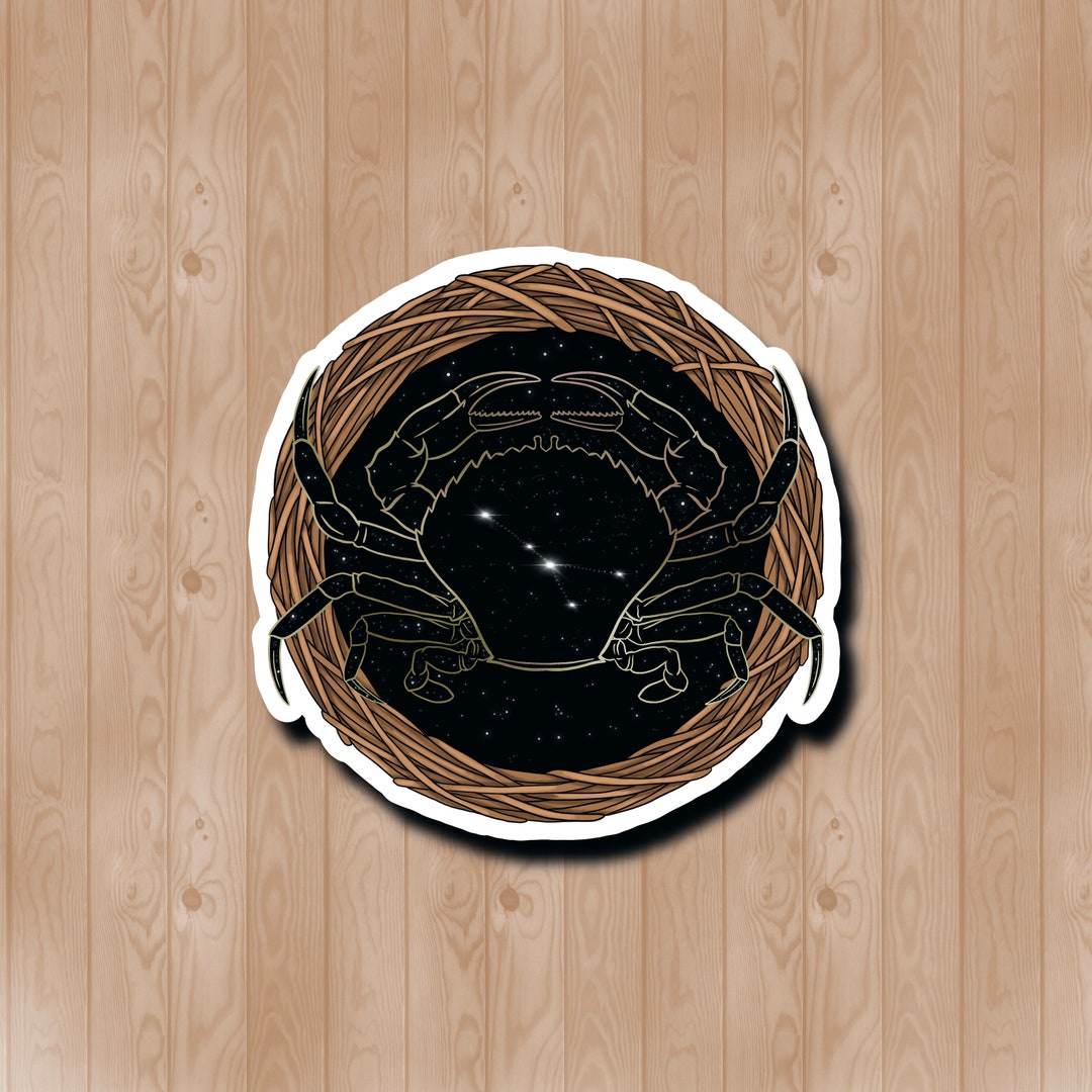 Cancer Zodiac Sticker (WATERPROOF) - Etsy