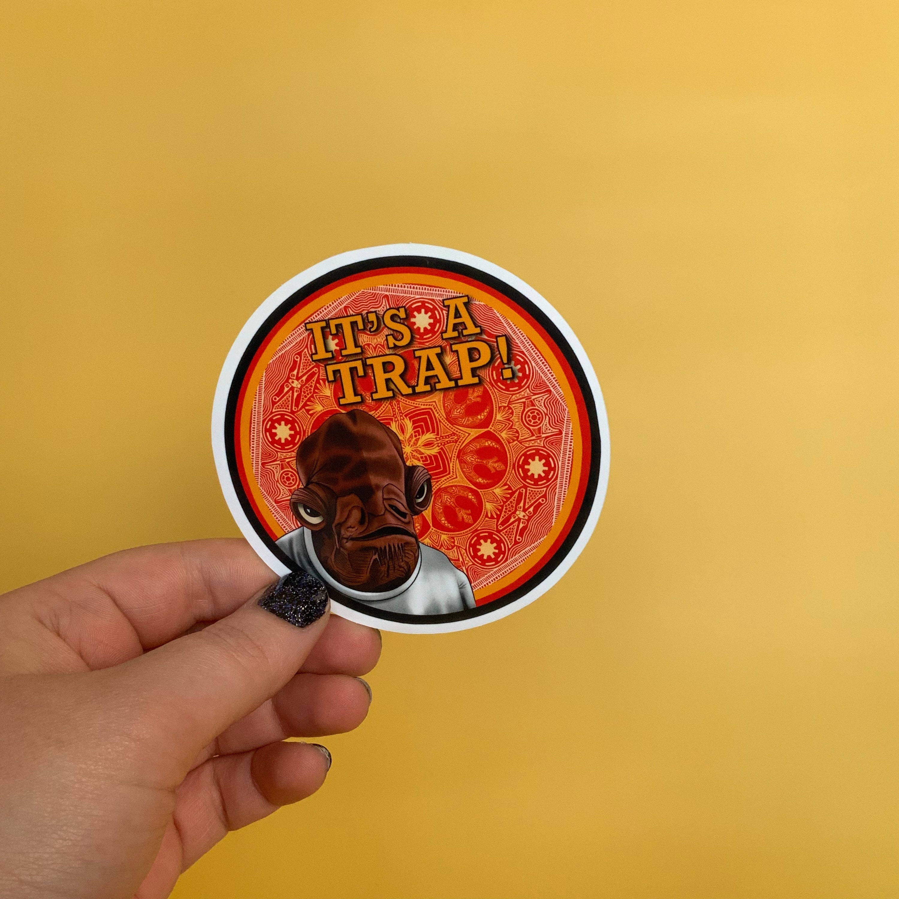 It’s A Trap Sticker (WATERPROOF) - Etsy