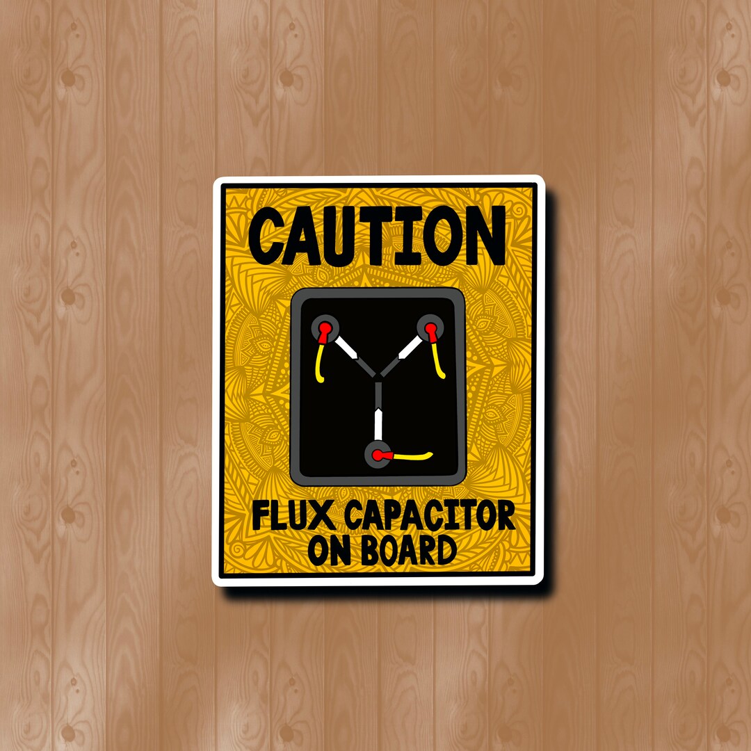 Flux Capacitor Sticker (WATERPROOF) - Etsy